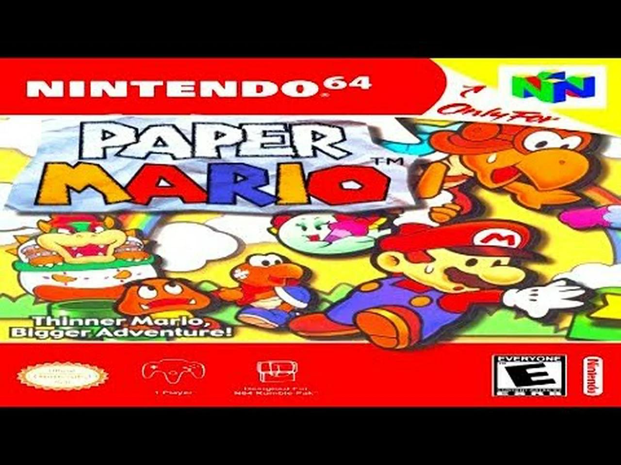 Paper Mario Nintendo 64 Intro AI Upscale 4K Ultra HD