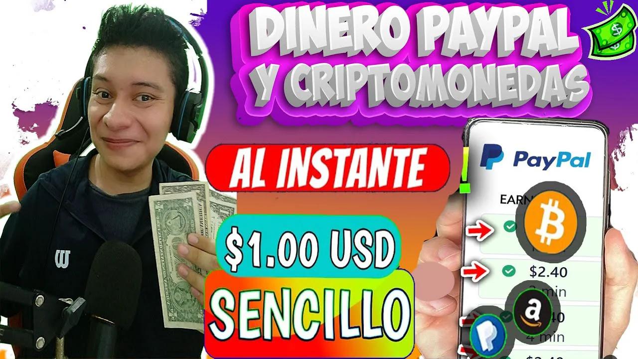 Como ganar dinero para PayPal 🔥 criptomonedas rapido gratis || [sin invertir] ganar dólares fácil 🤑