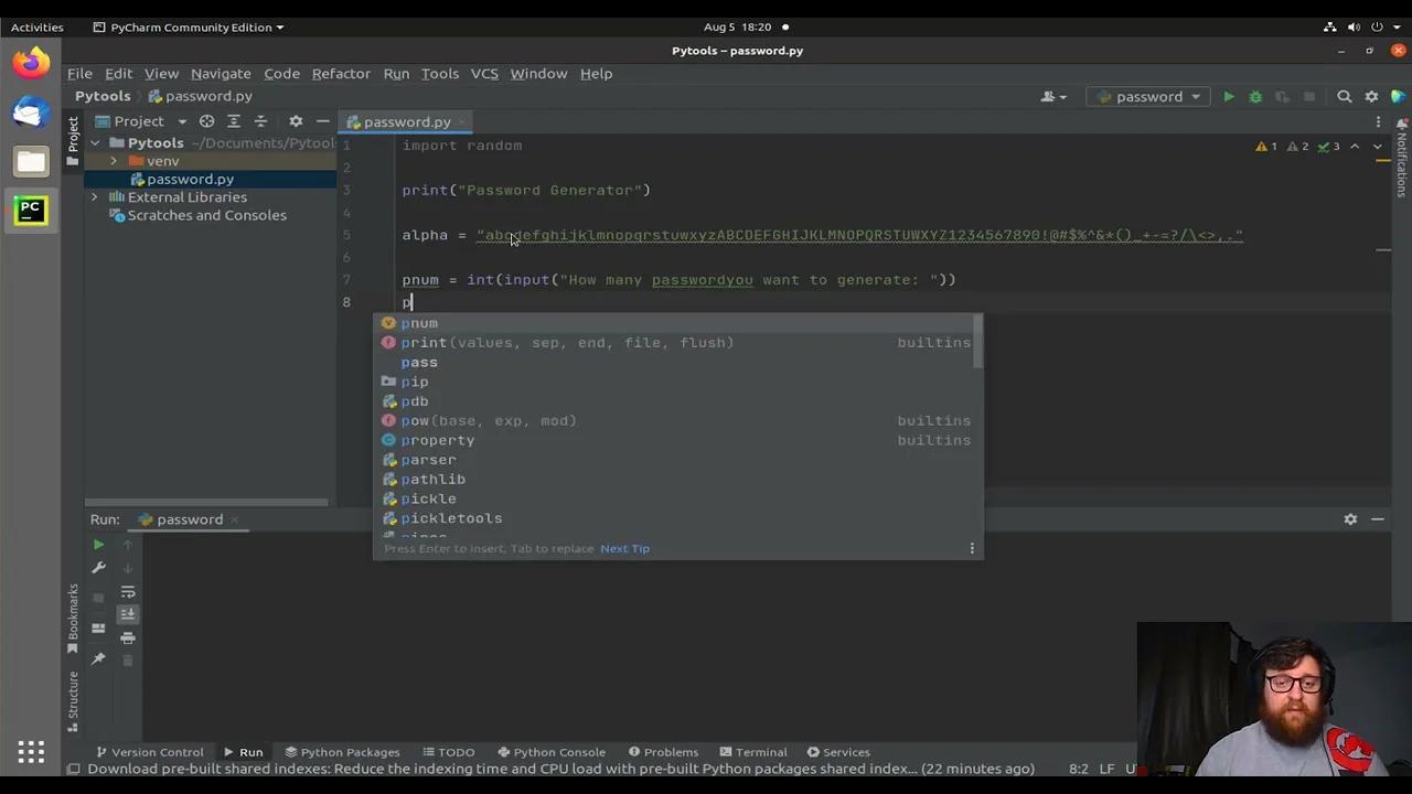 Coding Password Generator In Python