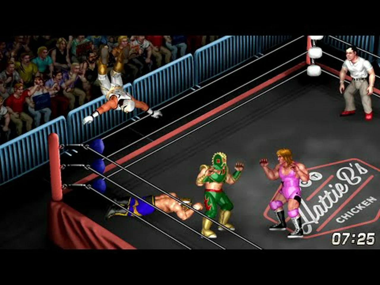 Tiger Mask vs. Ultimo Dragon vs. Mascara Dorada vs. Owen Hart (Fire Pro ...