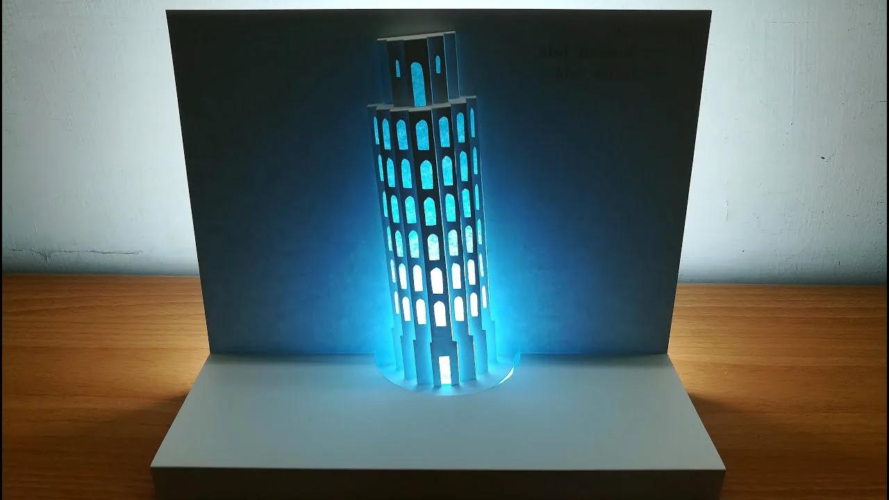 Leaning Tower of Pisa｜Paper craft art｜Paper cutting Origami｜Kirigami ...