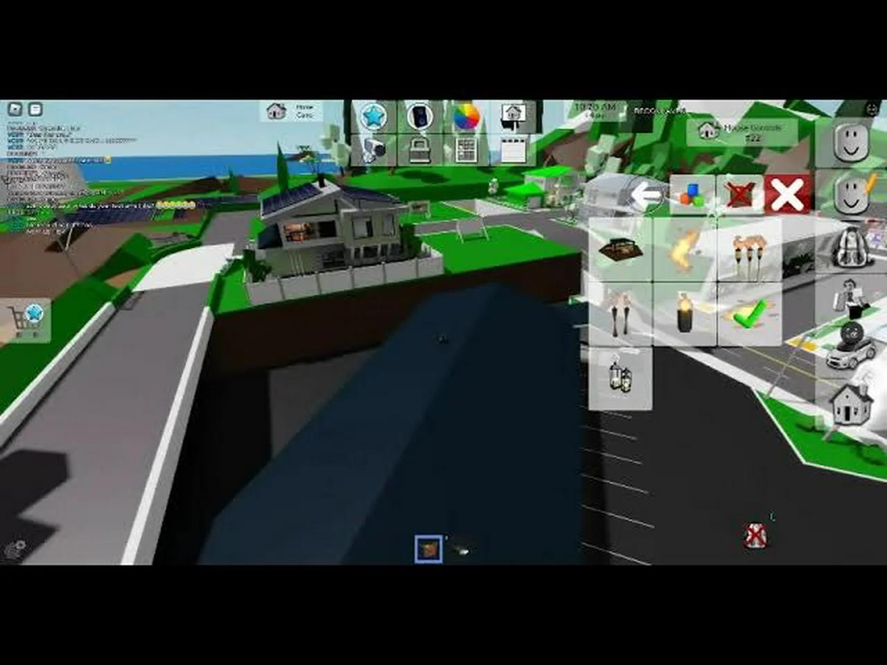 Setting her house burn down in Brookhaven (Roblox)