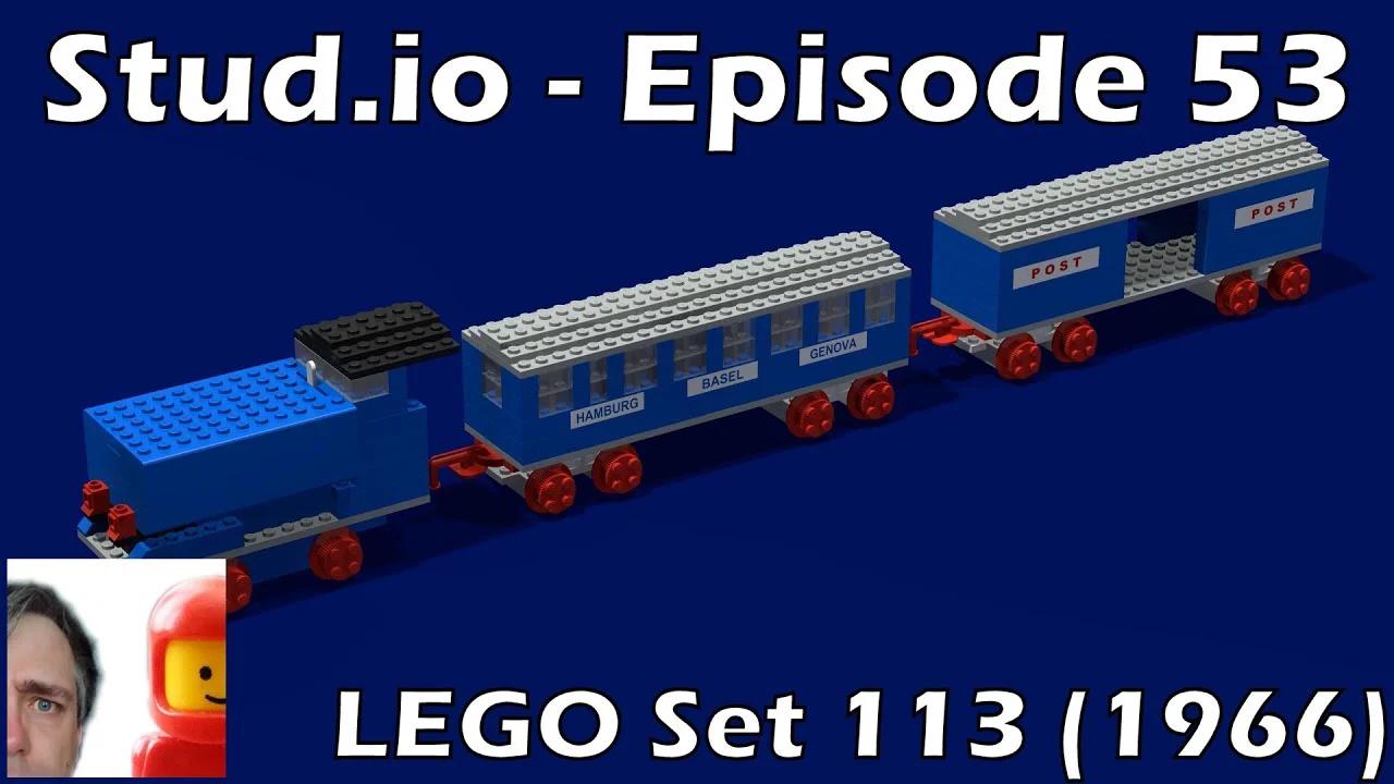 LEGO Trains Set 113 - Motorized Train Set [1966] (Stud.io - Ep. 53)