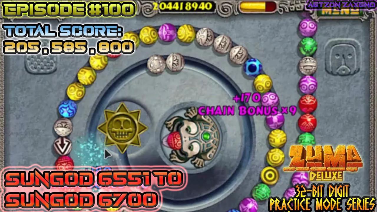 100 Episodes of Gauntlet Practice Madness (SG 6551 - 6700) | Zuma Deluxe 32-Bit DLP #100