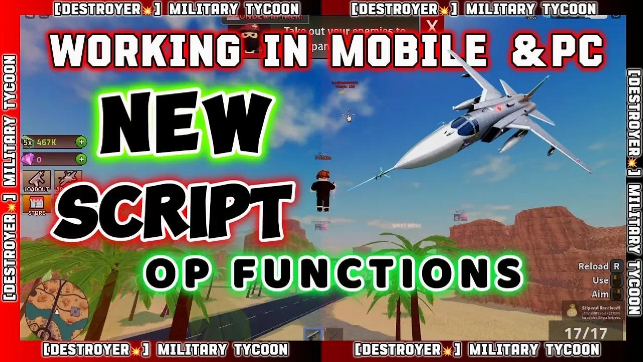 Military Tycoon Script Mobile - OP AutoFarm & Raid | Works on Mobile!