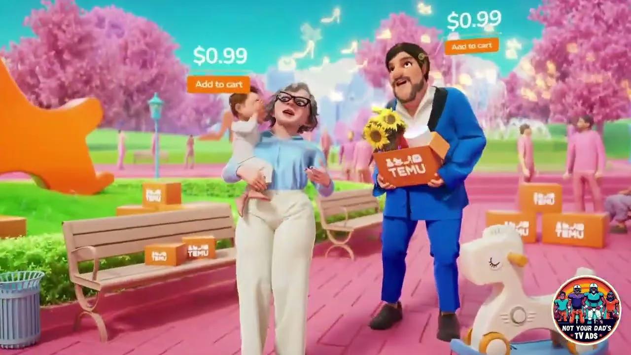 Temu "Shop Like a Billionaire 2" Super Bowl LVIII (58) 2024 Commercial