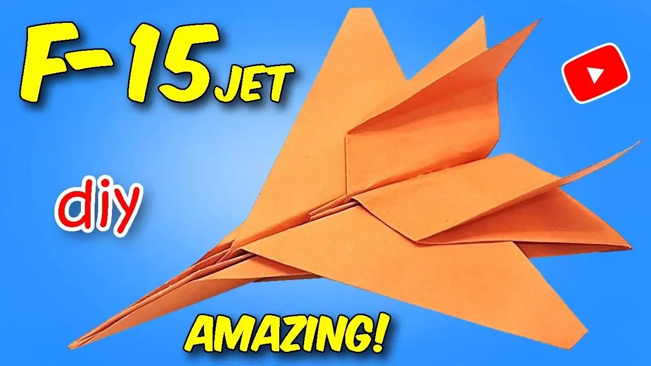 EASY F-15 Paper Airplane! How to make an Amazing Paper Jet / #origami # ...