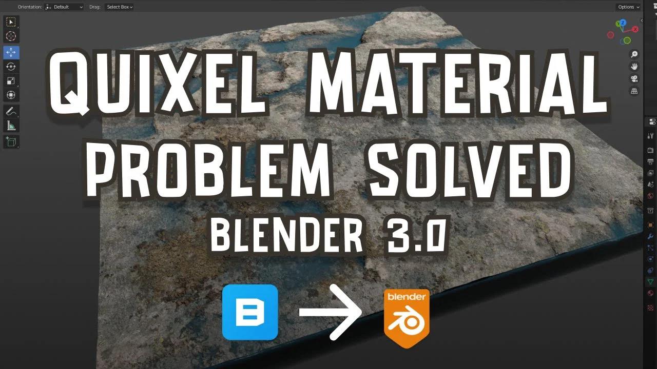 QUIXEL BRIDGE Material Problem Solved Blender 3.0 and above 2023