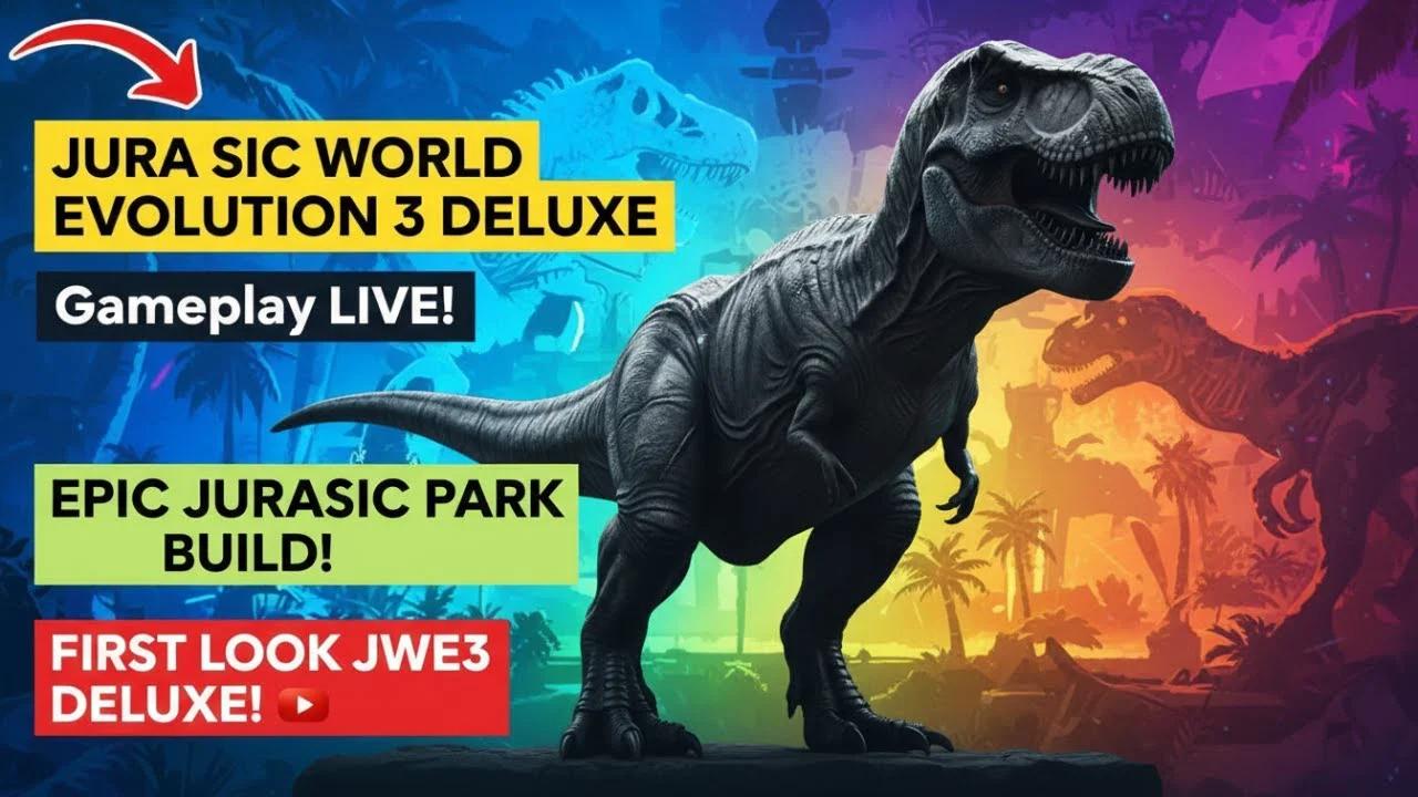 🦖 JURASSIC WORLD EVOLUTION 3 DELUXE Gameplay LIVE! Building EPIC ...