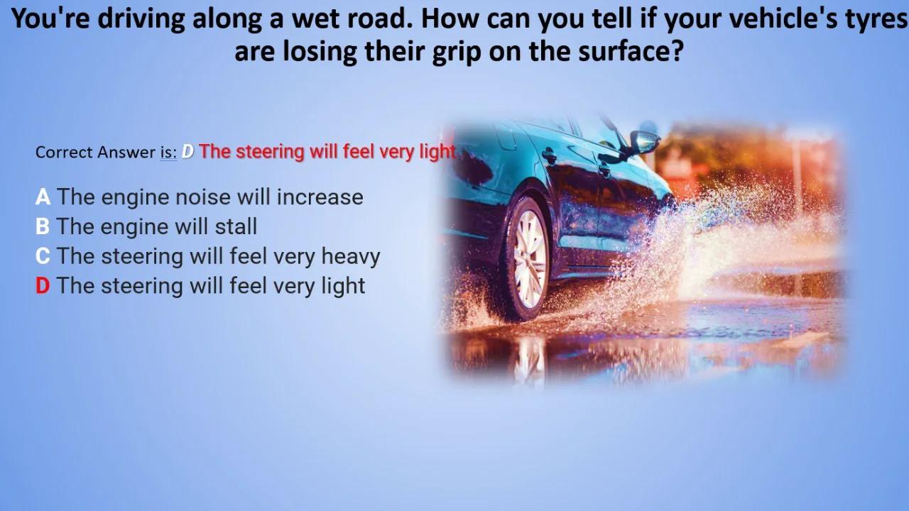 DVLA DVSA Car Mock Driving Theory Test - Car 50 Questions & Answers ...