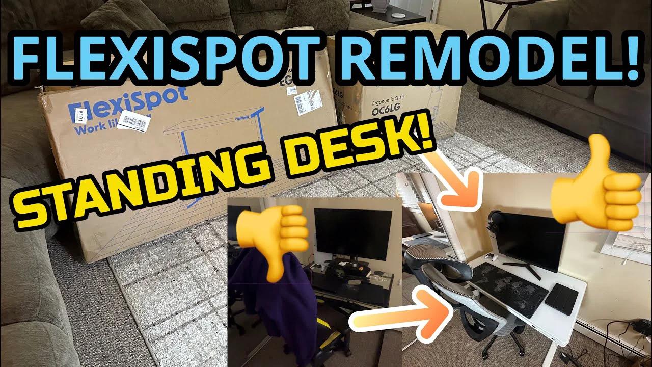 Unboxing & Setup | Flexispot EG8 Standing Desk & OC6 Ergonomic Chair ...