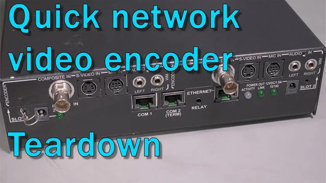 Quick Vbrick network video encoder teardown