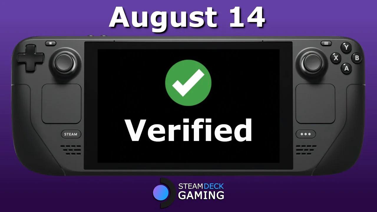 Steam Deck Verified Games August 14 2022
