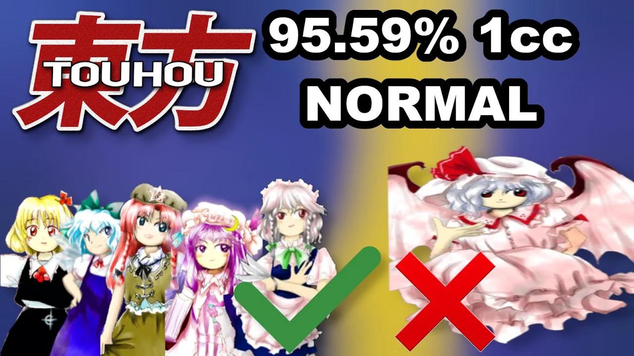 touhou 6 eosd normal difficulty 95.59% complete