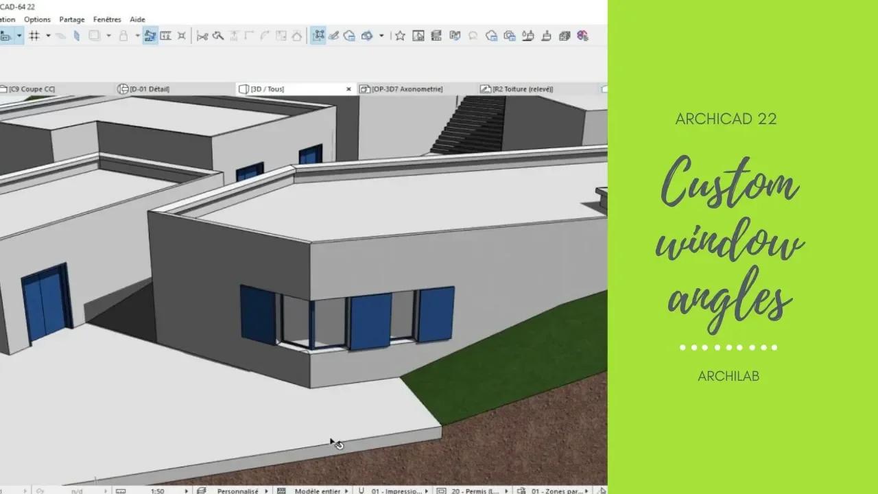 Archicad 22 | Custom window angles