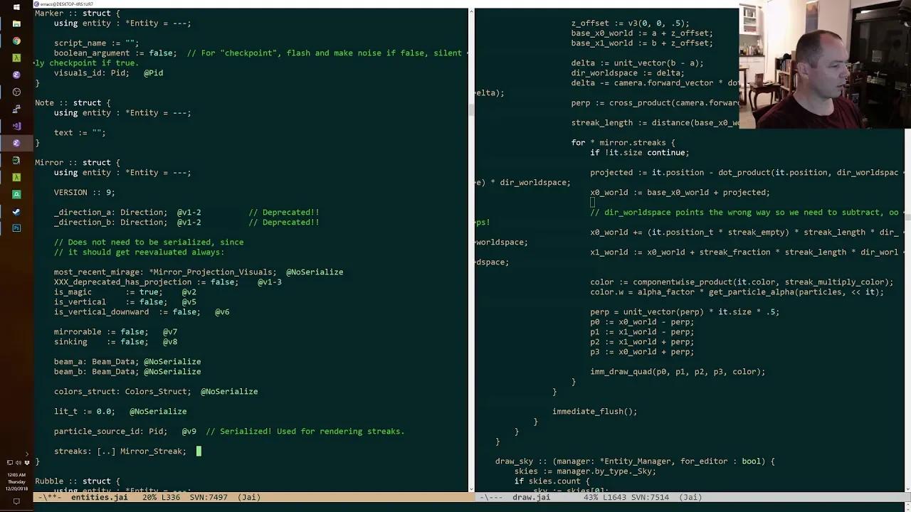 Game Engine Programming: Foundation of new mirror streak effect