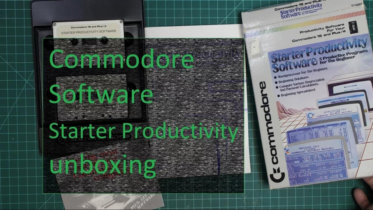 Commodore Software - Starter Productivity unboxing