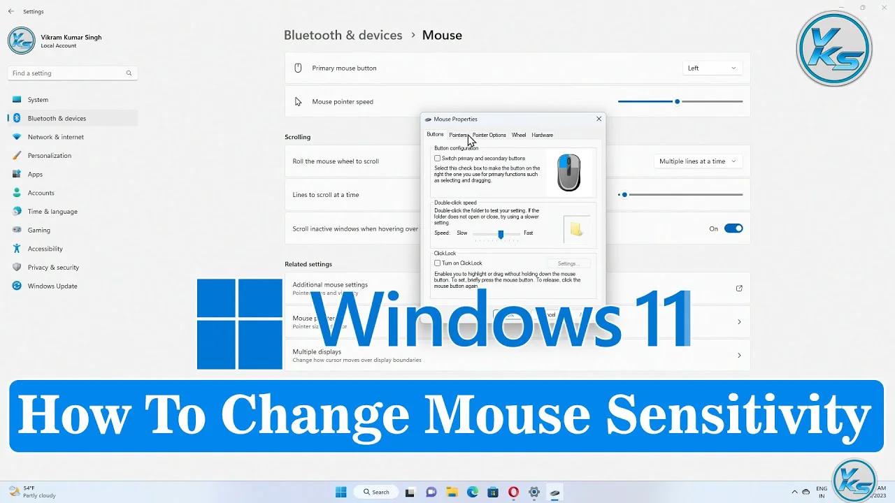How To Change Mouse Sensitivity in Windows 11