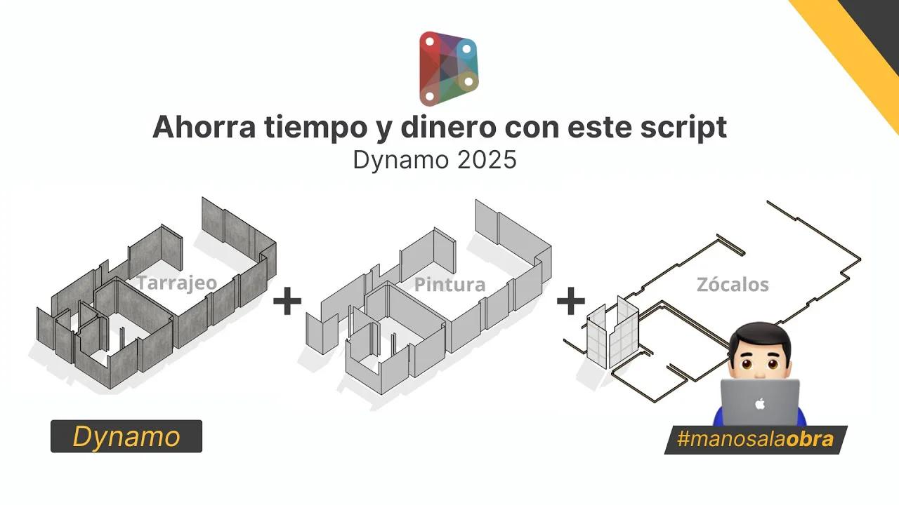 DYNAMO 2025 - MODELA DOS ACABADOS (2 MUROS) CON UN CLICK - VERSIÓN 02 👨‍💻👍