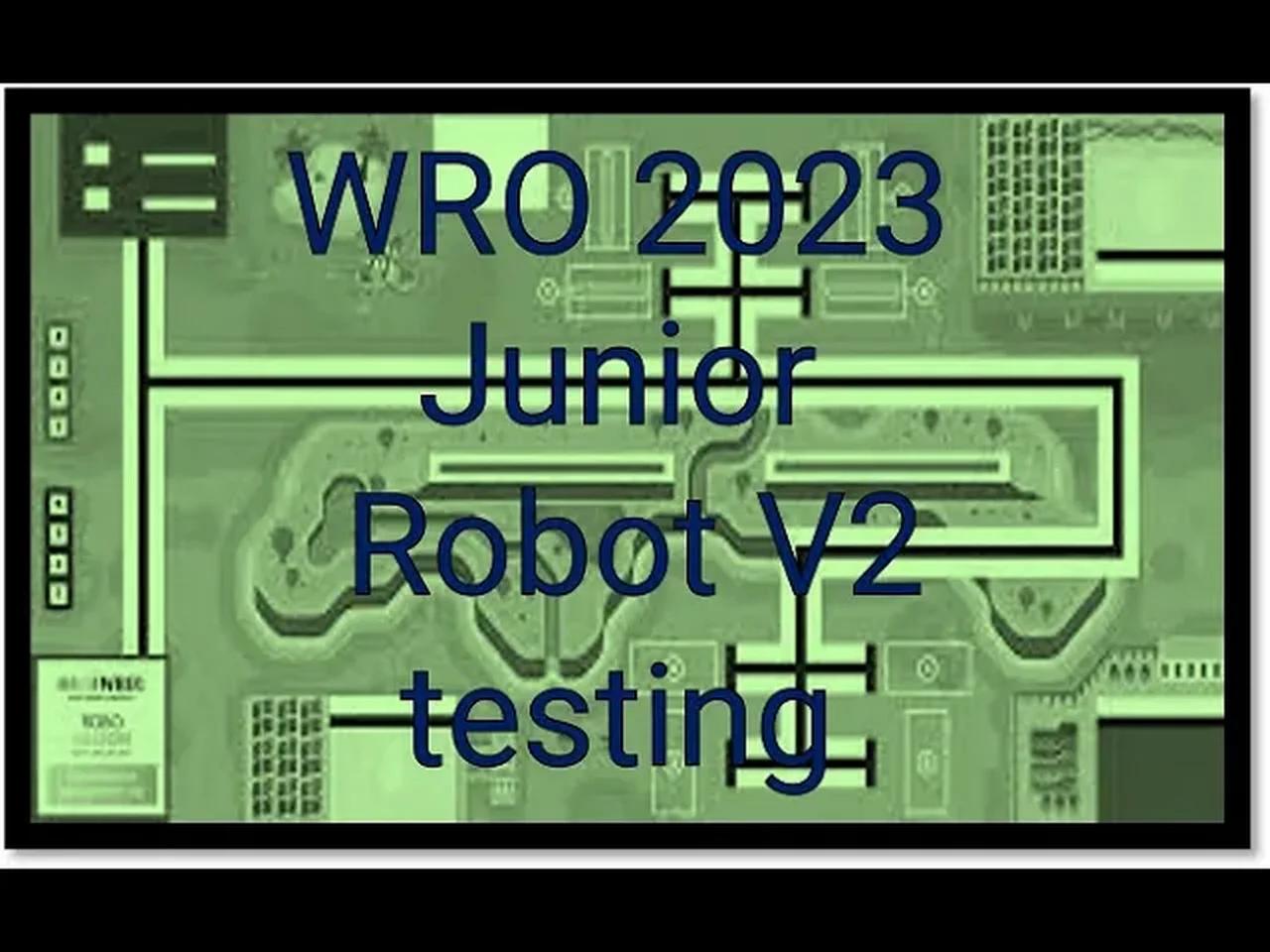 WRO 2023 Junior Robot V2 Testing