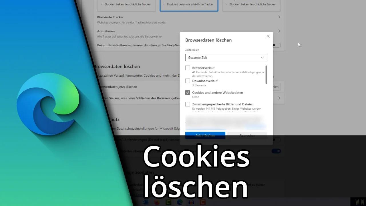 Edge Cookies löschen Tutorial