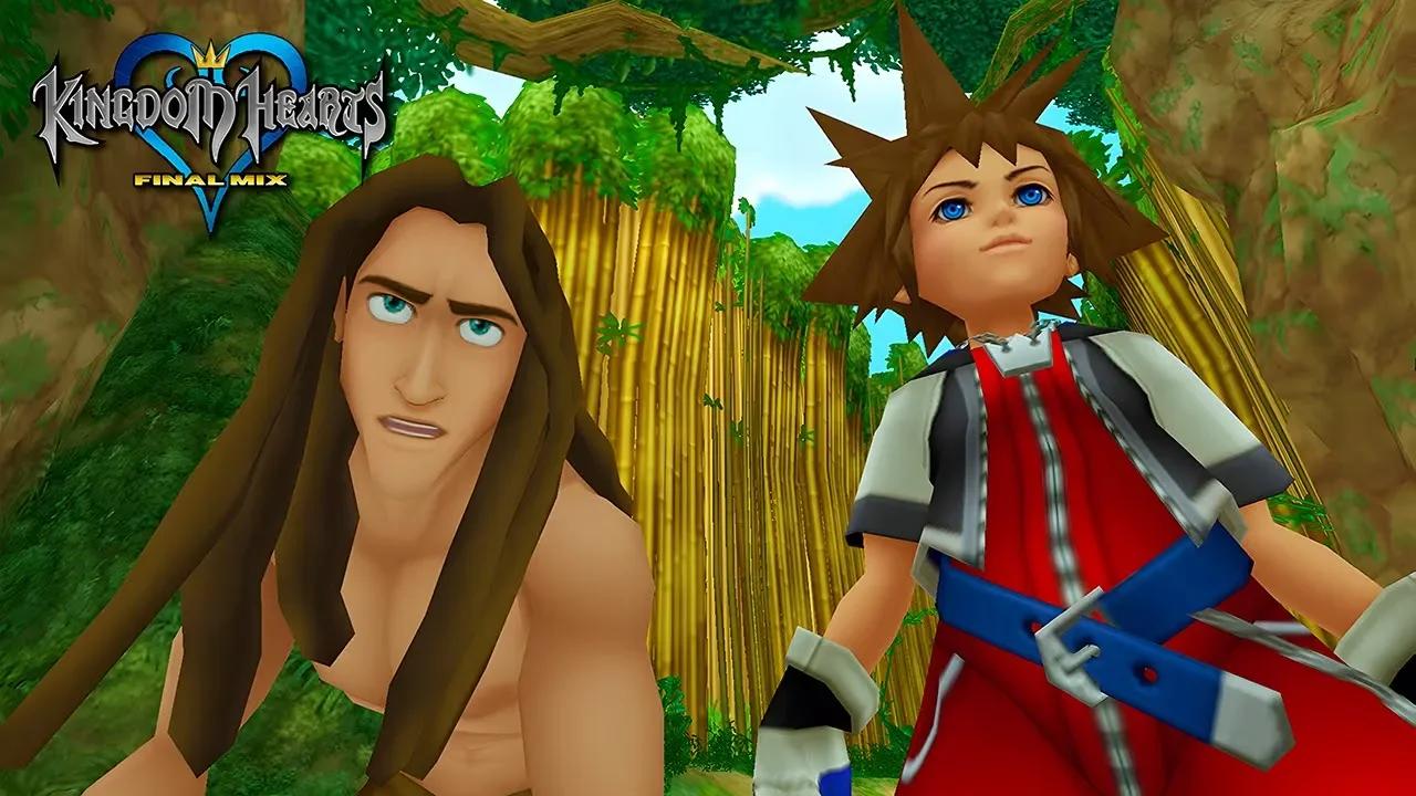 KINGDOM HEARTS 1 FINAL MIX #10 - TARZAN / DEEP JUNGLE (LEGENDADO EM PT-BR)