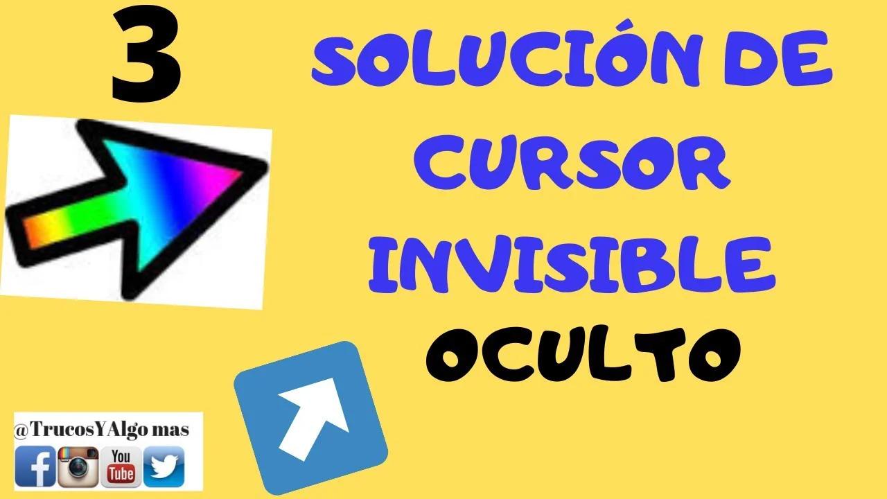 🖱️Cursor invisible👌3 SOLUCIONES 2020/cursor invisible windows 10/el ...