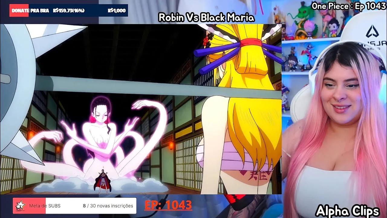 Mariana Alpha - ROBIN VS BLACK MARIA | One Piece | Ep 1043 ( React )