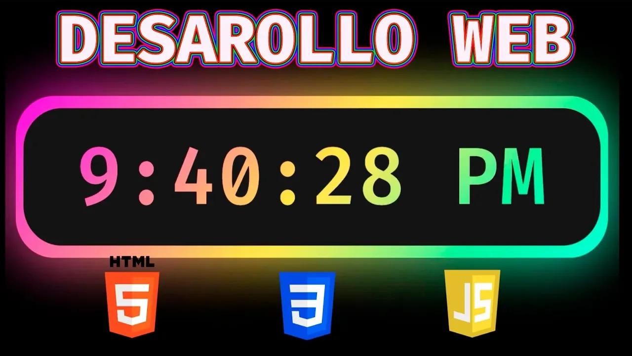 Como Hice Un Reloj Digital Y Con Luces Degradado Con Html Css Js
