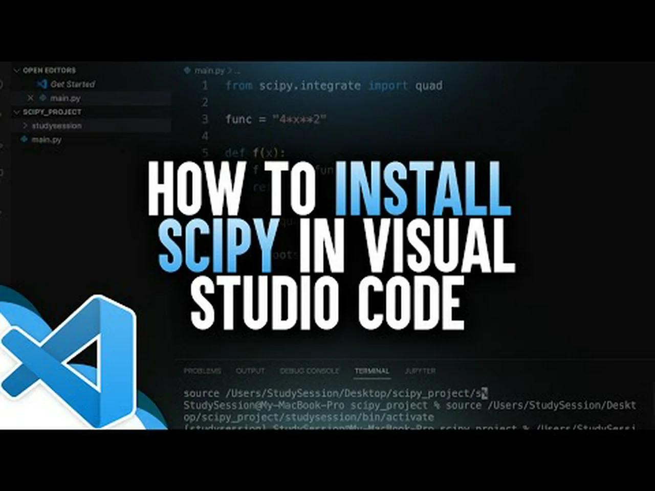 How To Install SciPy in Visual Studio Code (Mac)