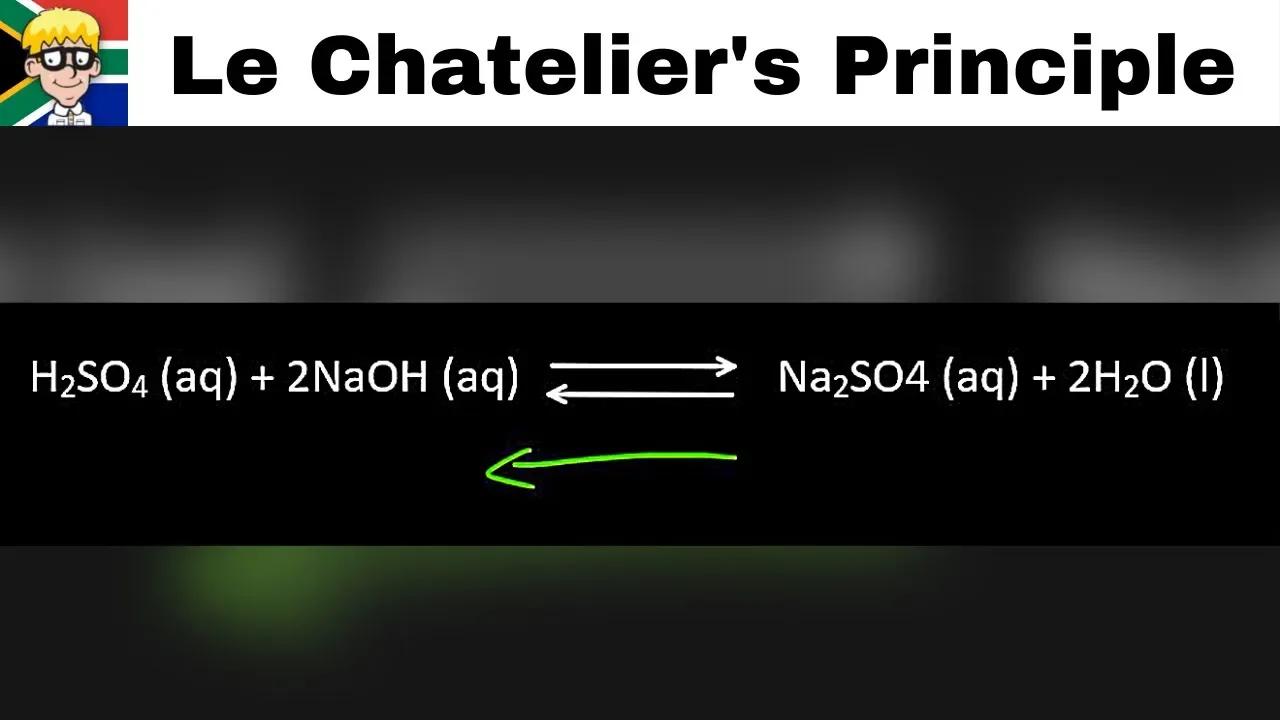 Le Chatelier's Principle grade 12: Introduction
