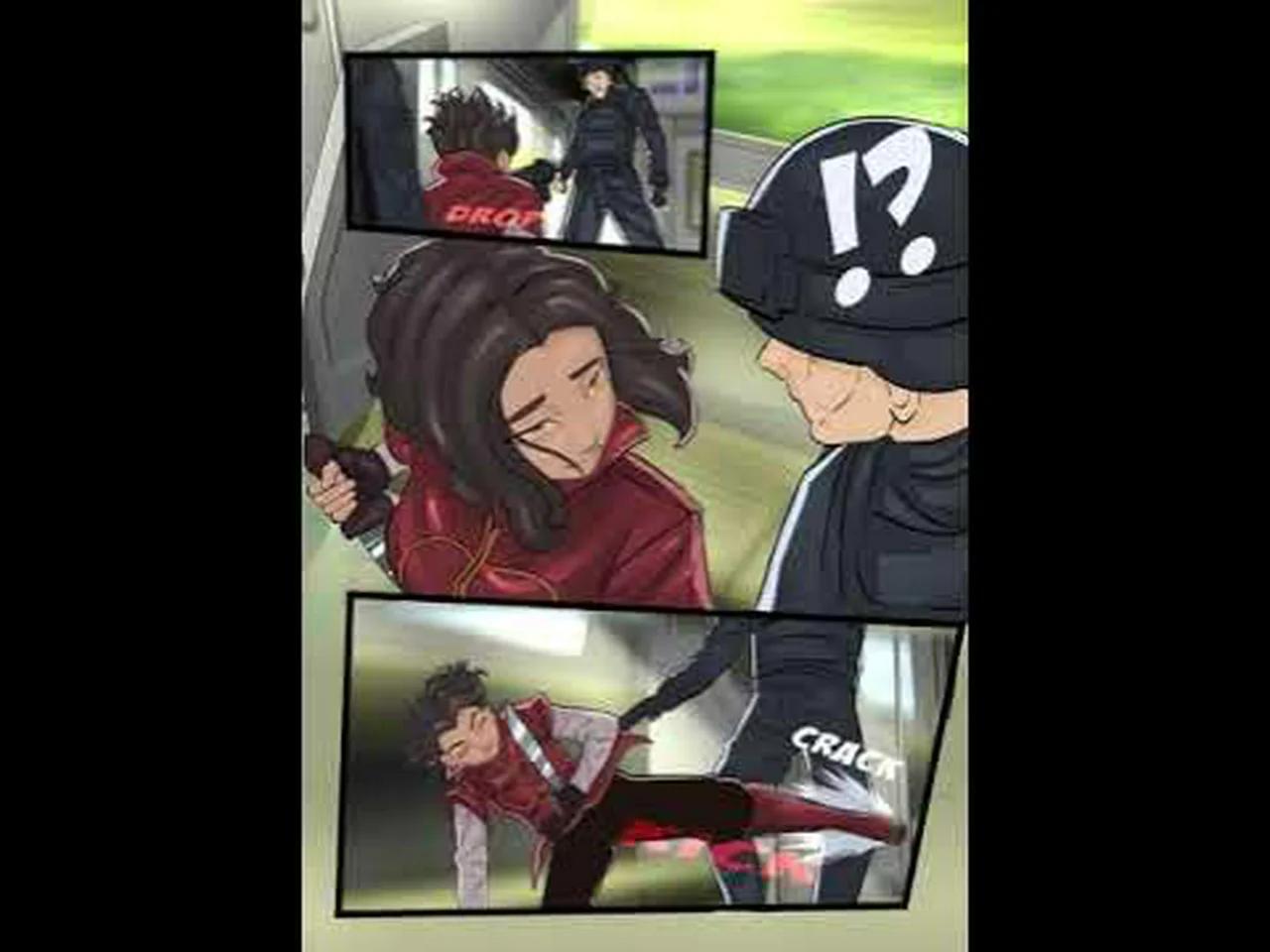 full train fight sequence