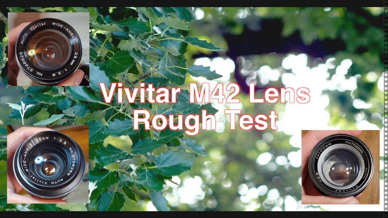 M42 Vivitar Lens test - Rough Lens test Outside