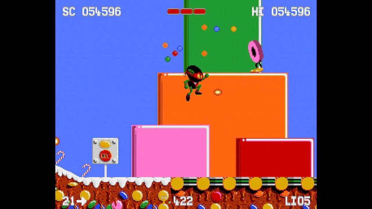 Acorn Archimedes game: Zool (1993 Gremlin Graphics)