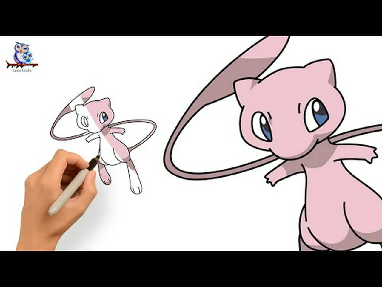How To Draw Pokémon Mew - Easy Art Tutorial