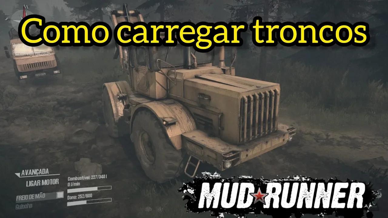 Como carregar o caminhão de troncos em Mud Runner/ Mud Runner/ #rumoa1k #mudrunner