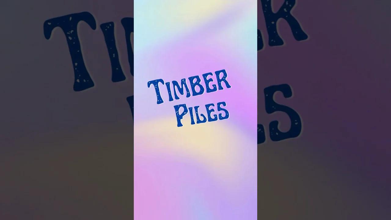 Timber Piles: Cost-Effective Foundation Options! #buildingstructures # ...