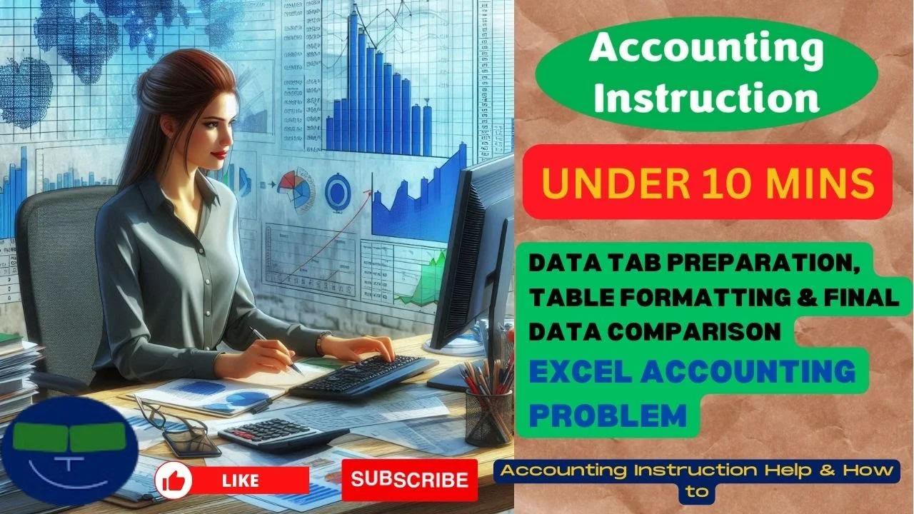 Data Tab Preparation Table Formatting And Final Data Comparison