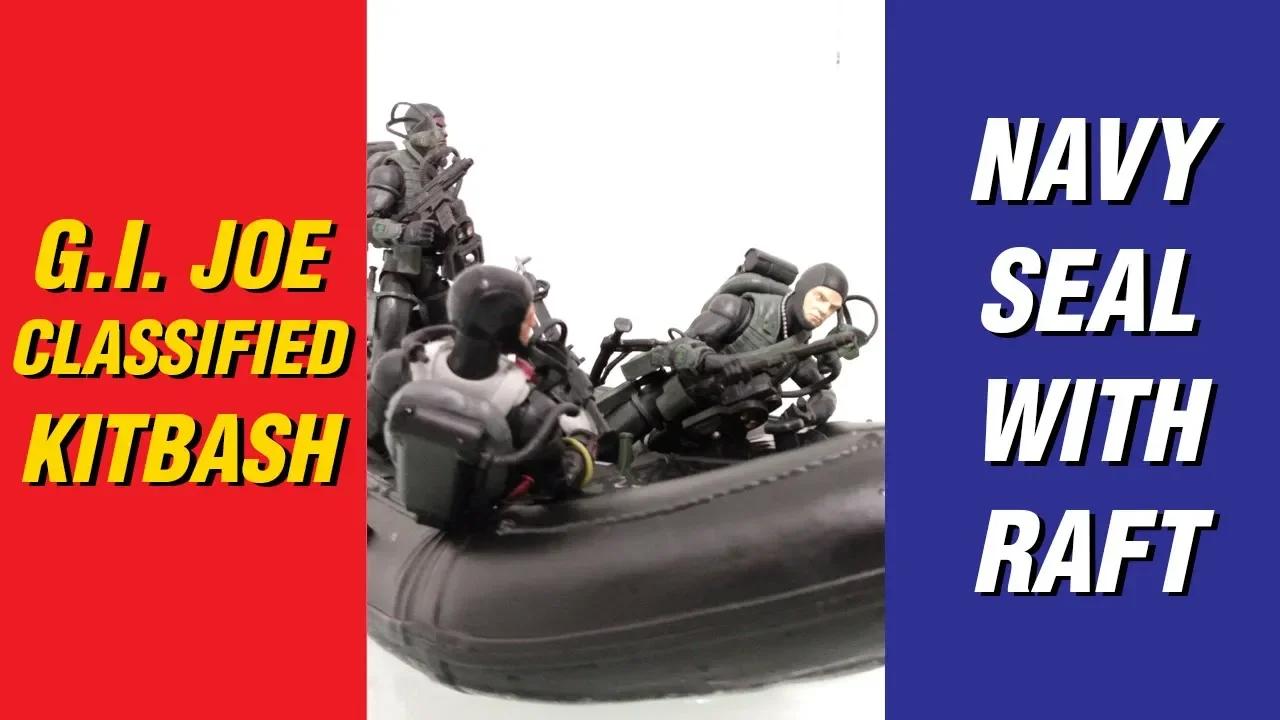 GI Joe Navy Seal Raft with Classified Action Figures