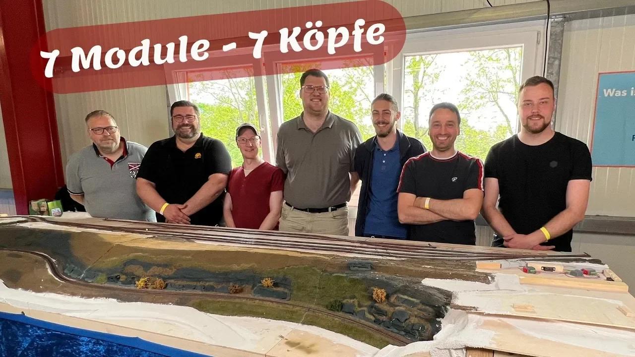 Aus nur 7 Modulen entsteht die Anlage "Bahnhof Rauenstein"