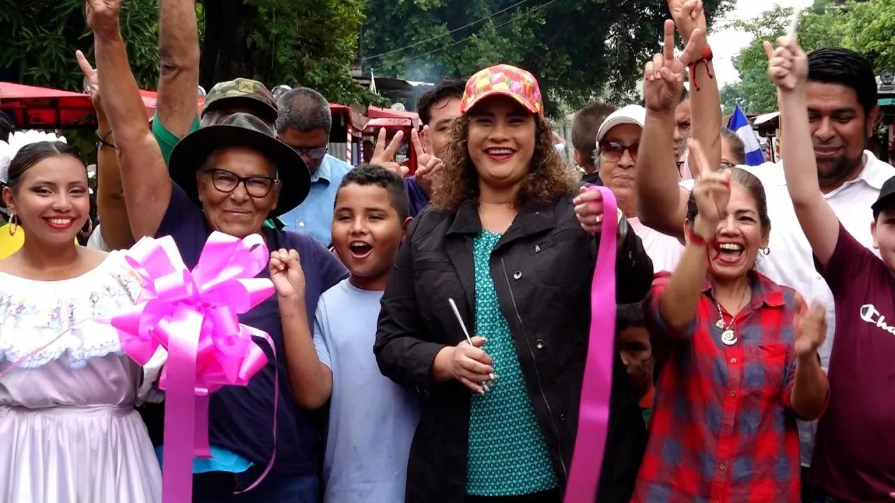 Pobladores del barrio Bertha Díaz reciben calles nuevas