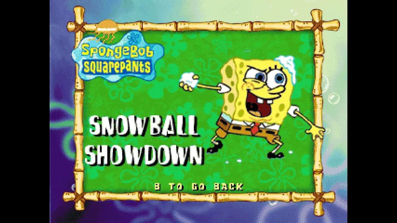 Jakks Pacific TV Game: SpongeBob - Snowball Showdown (2005 HotGen)