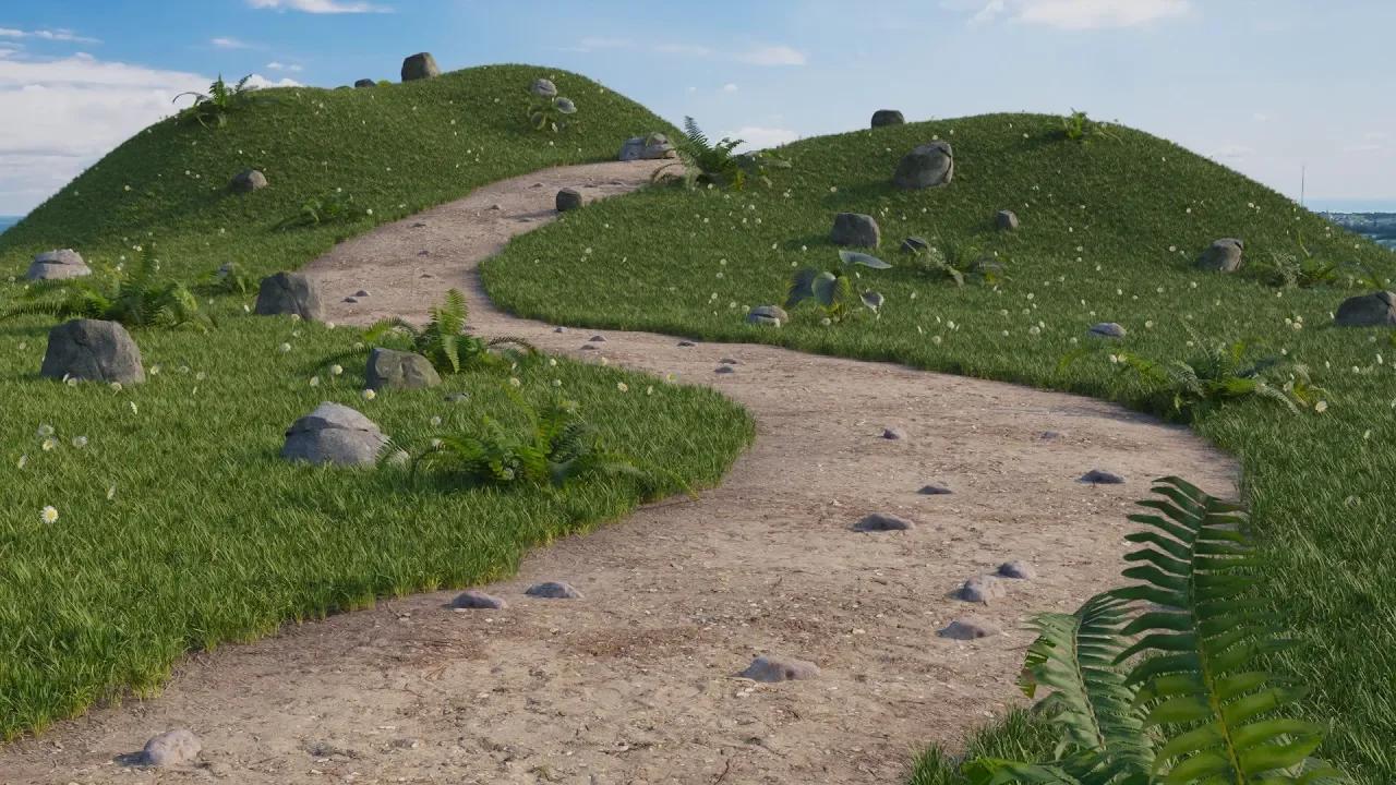 Blender Geometry Nodes Path Generator Tutorial: Create Dynamic Custom Paths (in Hindi)