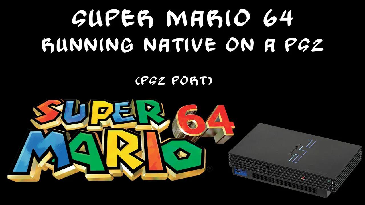 Super Mario 64 Running on a PS2 NATIVELY! (Super Mario 64 PS2 Port ...