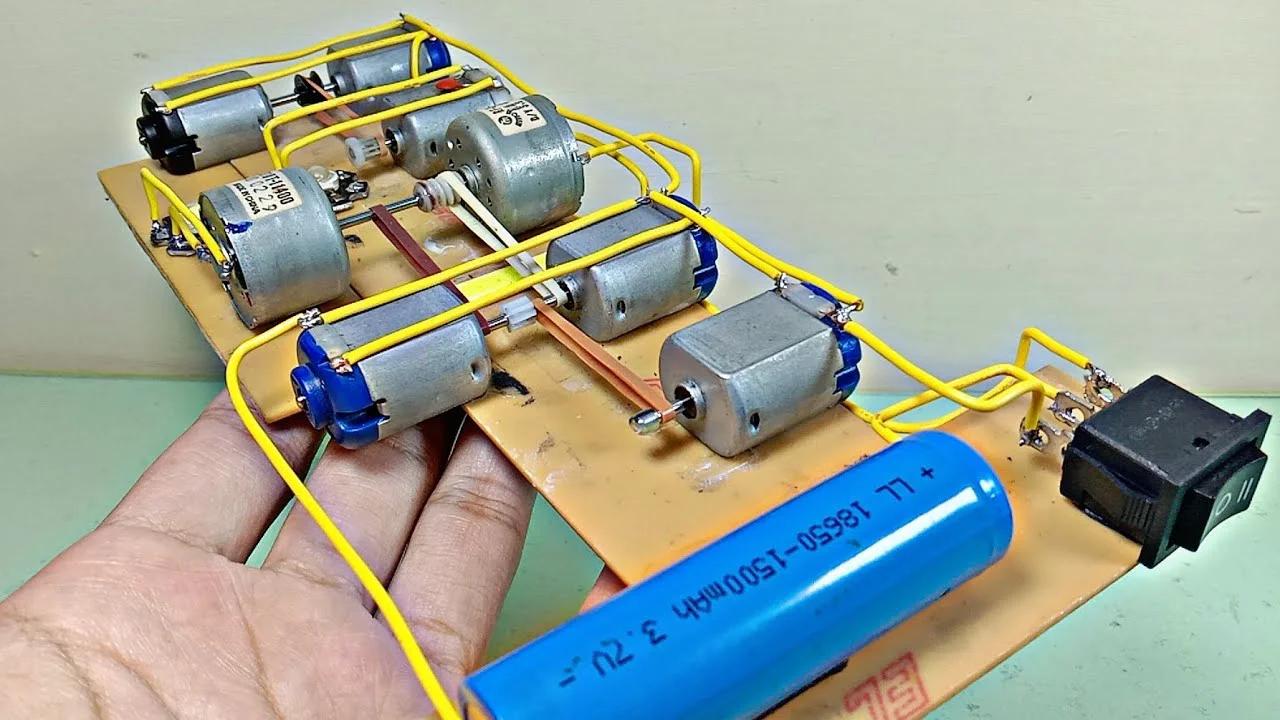 HOW TO MAKE AMAZING ELECTRONIC CIRCUIT USING TAMIYA DYNAMO AND OLD DVD DYNAMO FOR HOME PROJECTS