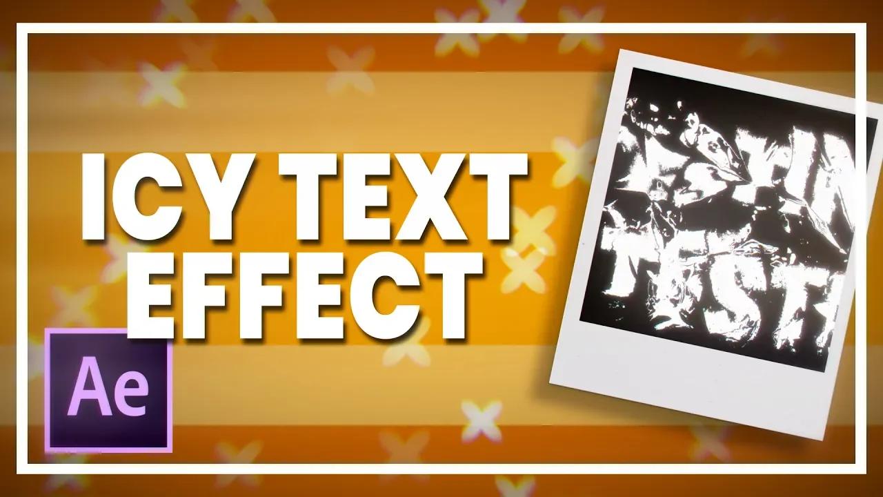 Icy Text Effect // Displacement Map Effects || After Effects [Tutorial]