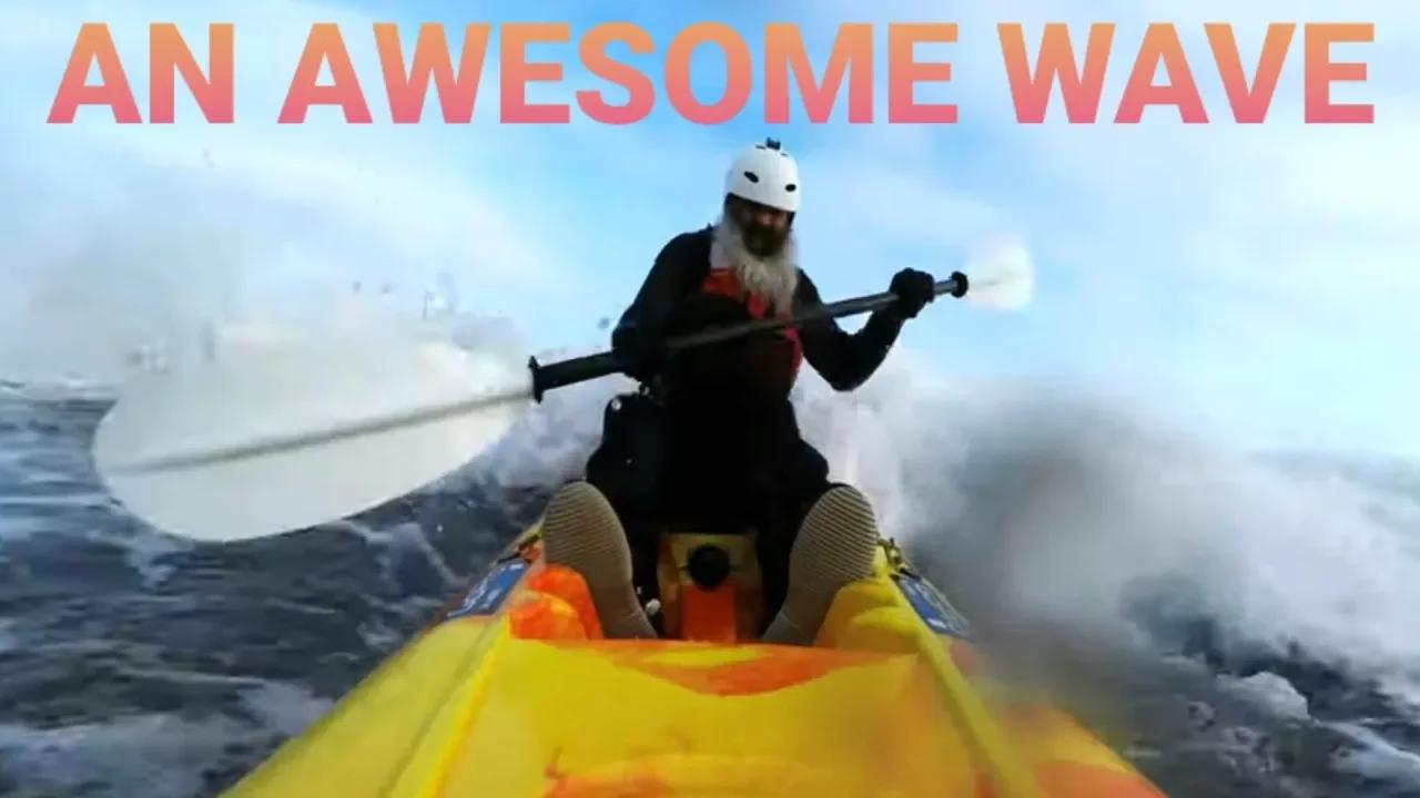 Catching an Awesome Wave Sit on top Kayak Surfing Short, Tootega Pulse ...