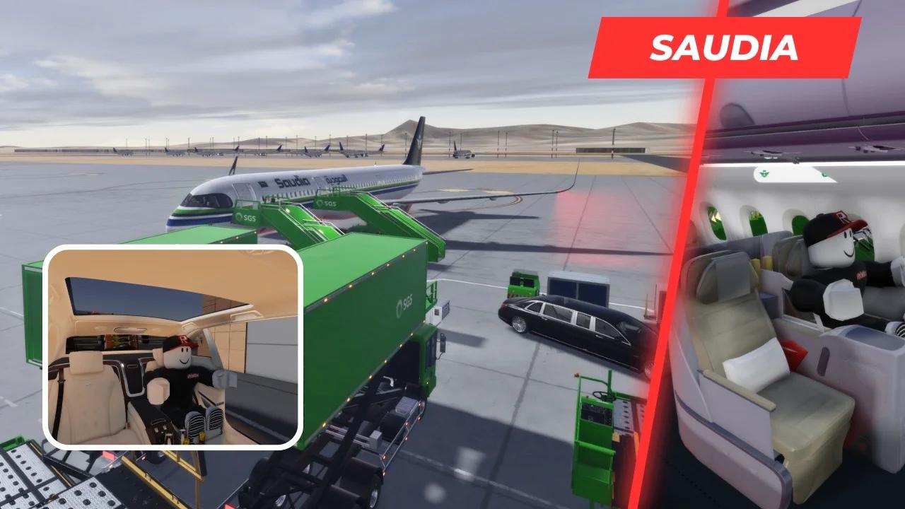 ROBLOX Airline Flight Review | Saudia · السعودية | A321NEO | Business Class