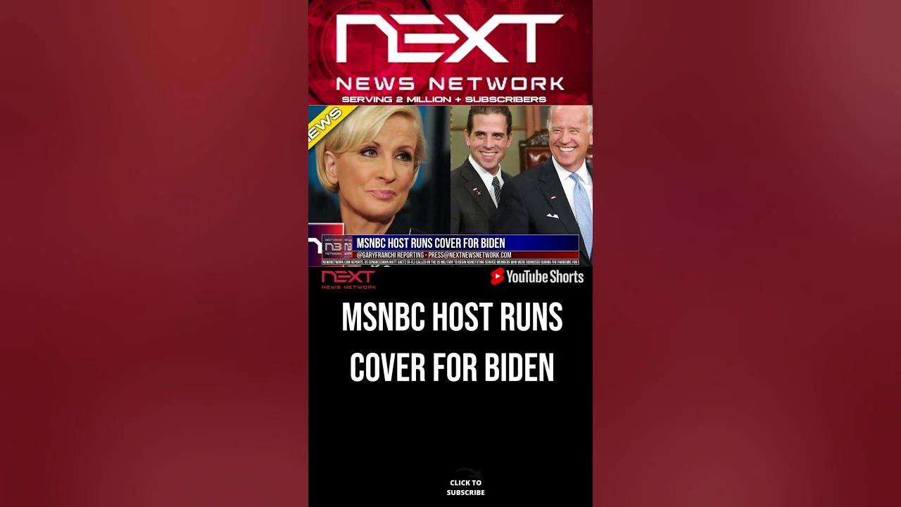 MSNBC Host RUNS Cover for Biden #shorts