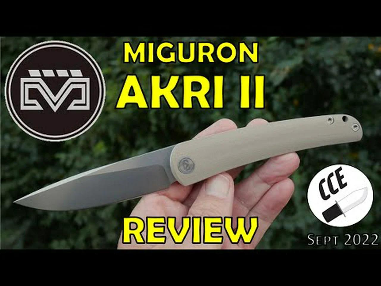 COMPLETE Review of the Miguron Knives AKRI II - Full Sized Folder